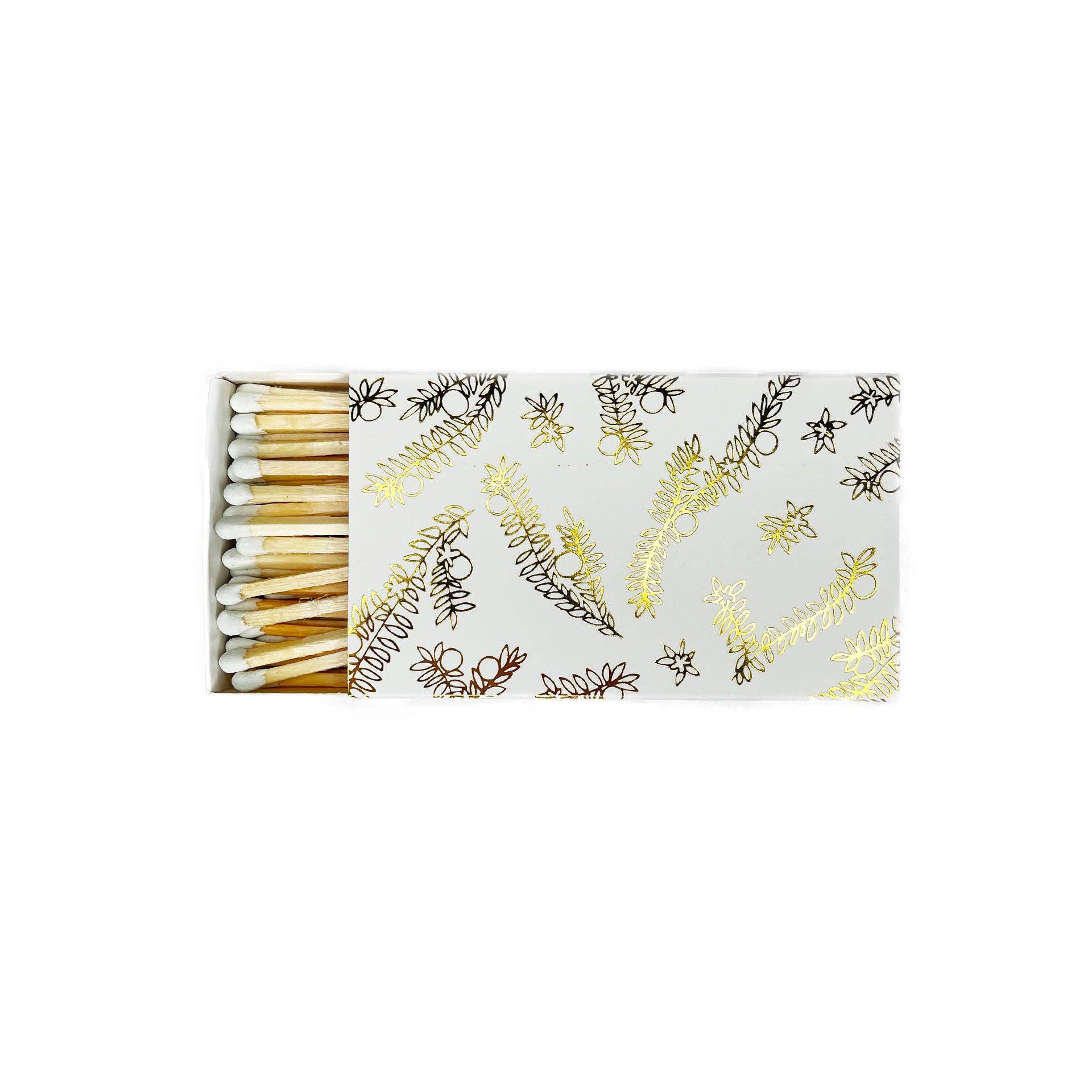 Large Match Box - White & Gold Foil Orange Blossom – The Iron Cactus of ...